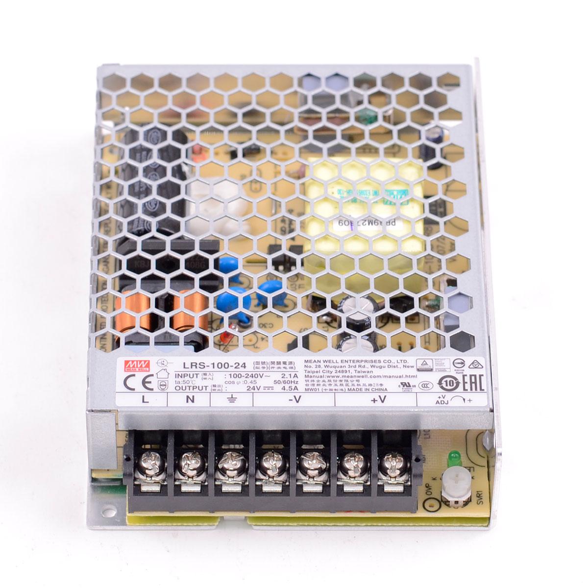 【LED】 Блок питания Mean Well в корпусе 108 Вт, 24V, 4,5 А LRS-100-24 ...