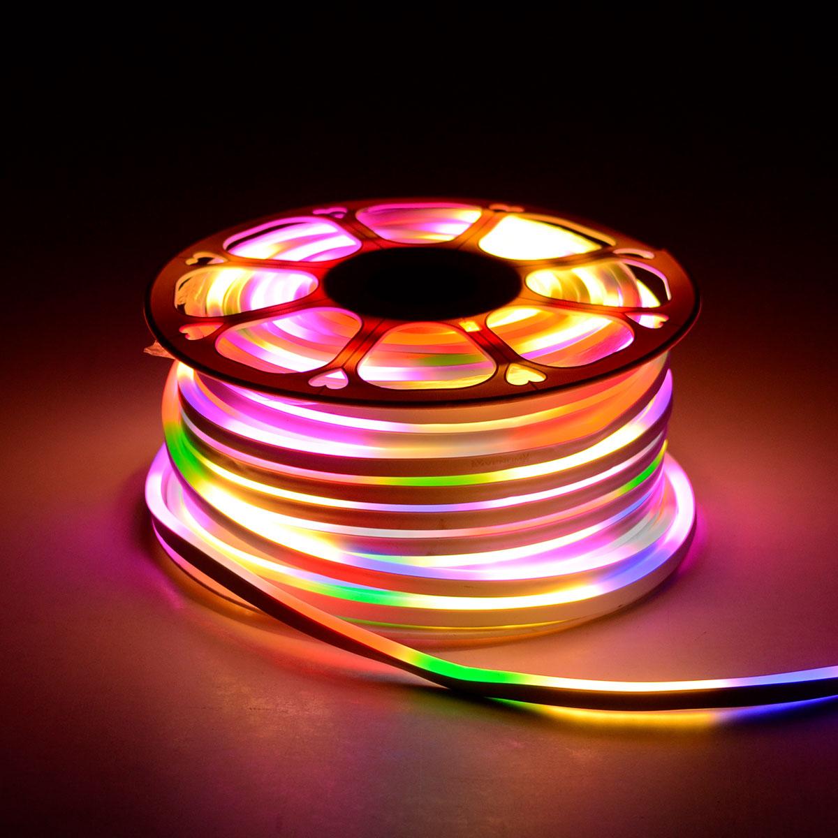 【LED】 Светодиодный неон Venom SMD 2835 120 д.м. 220V IP67 Rainbow (VPN ...